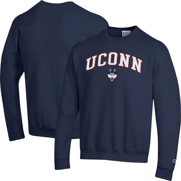 Champion Uconn Huskies Arch Over Logo Pullover Sweatshirt