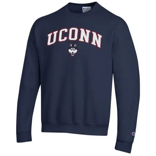 Champion Uconn Huskies Arch Over Logo Pullover Sweatshirt