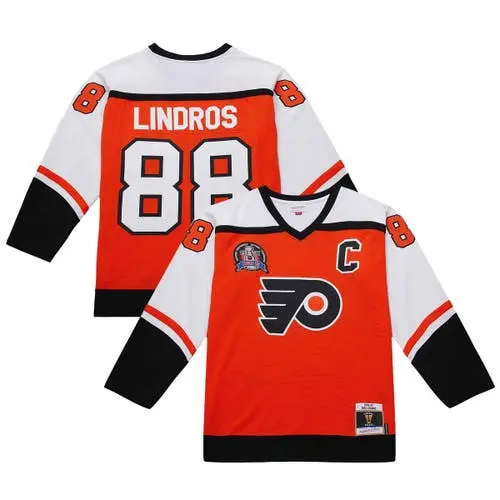 Mitchell & Ness Eric Lindros Philadelphia Flyers 1996-97 Power Play Jersey - Orange