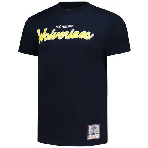Mitchell & Ness Michigan Wolverines Elite Script T-shirt