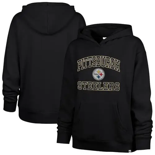 '47 47 Pittsburgh Steelers Naomi Pullover Hoodie - Black