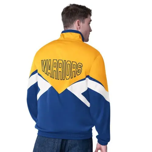 STARTER Royal En State Warriors Rush Applique Full-zip Track Jacket