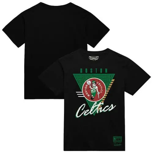 Mitchell & Ness Boston Celtics Worldwide Collection Tri-logo T-shirt