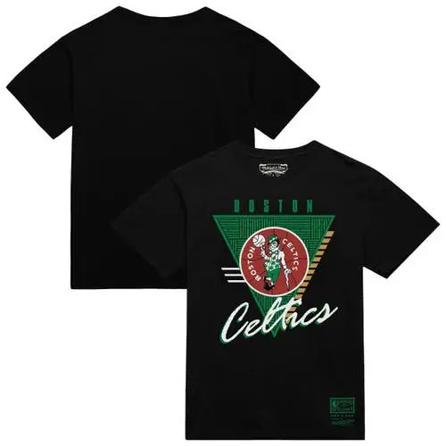 Mitchell & Ness Boston Celtics Worldwide Collection Tri-logo T-shirt
