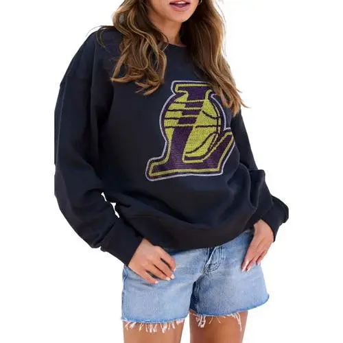 Terez Los Angeles Lakers Gemstone Logo Pullover Sweatshirt