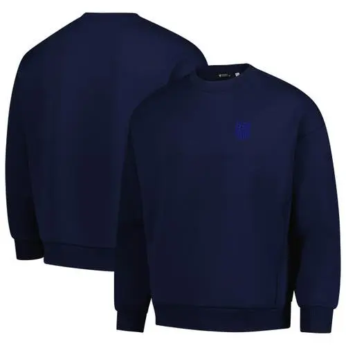 LEVELWEAR Usmnt Luxe Signature Lineage Tri-blend Pullover Sweatshirt - Navy