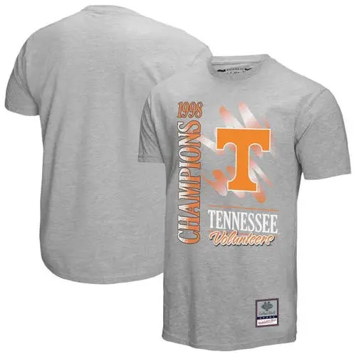 Mitchell & Ness Tennessee Volunteers Retro Brush Mineral Wash T-shirt - Gray