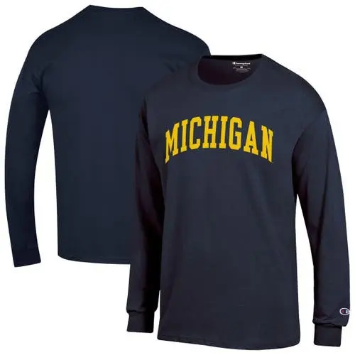 Champion Michigan Wolverines Basic Arch Long Sleeve T-shirt