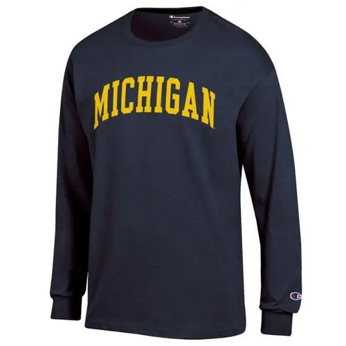 Champion Michigan Wolverines Basic Arch Long Sleeve T-shirt