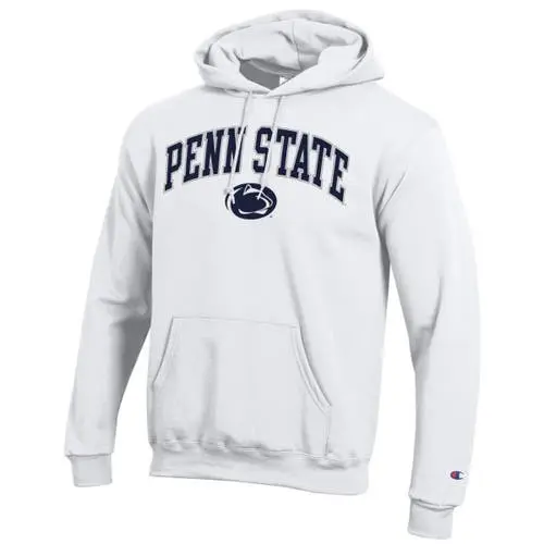 Champion Penn State Nittany Lions Arched Logo Fleece Pullover Hoodie - White