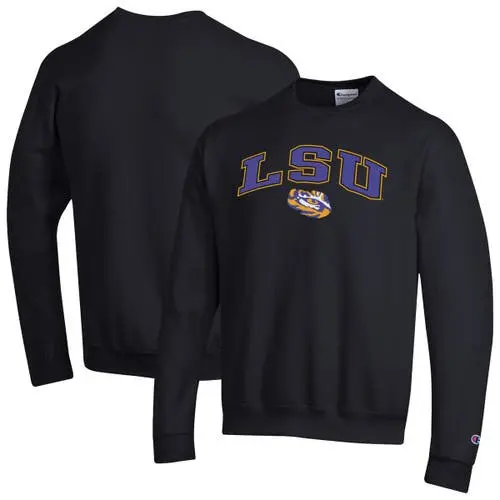 Champion Lsu Tigers Arch Over Logo Pullover Sweatshirt
