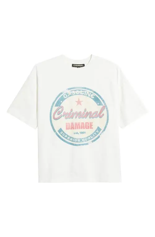 CRIMINAL DAMAGE Gasoline Graphic T-shirt