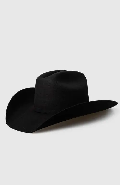MANELA The Bronco Wool Cowboy Hat - Black