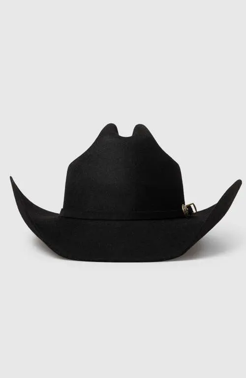 MANELA The Bronco Premier Wool Western Cowboy Hat - Black