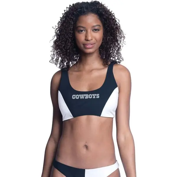 G-III 4HER BY CARL BANKS Brief Game Bikini Top - Navy