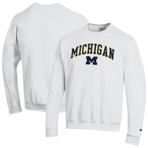 Champion Michigan Wolverines Arch Over Logo Pullover Sweatshirt