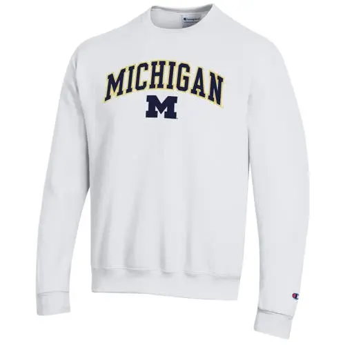 Champion Michigan Wolverines Arch Over Logo Pullover Sweatshirt