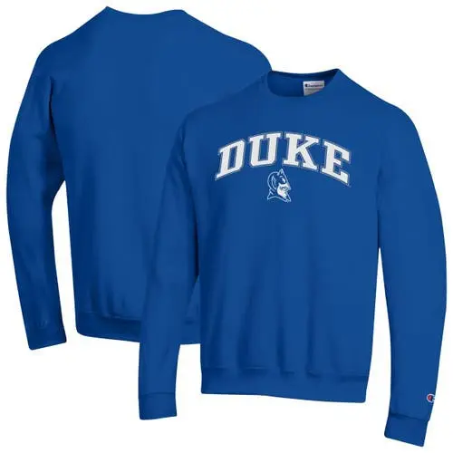 Champion Duke Blue Devils Arch Over Logo Pullover Sweatshirt