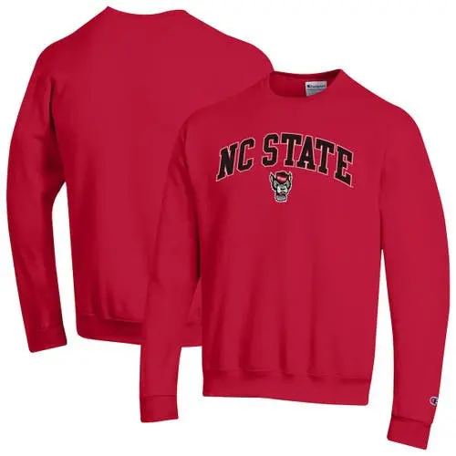 Champion Nc State Wolfpack Arch Over Logo Pullover Sweatshirt