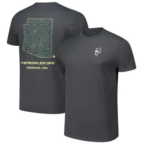 FLOMOTION Wm Phoenix Open Arizona Topographic Map Graphic T-shirt