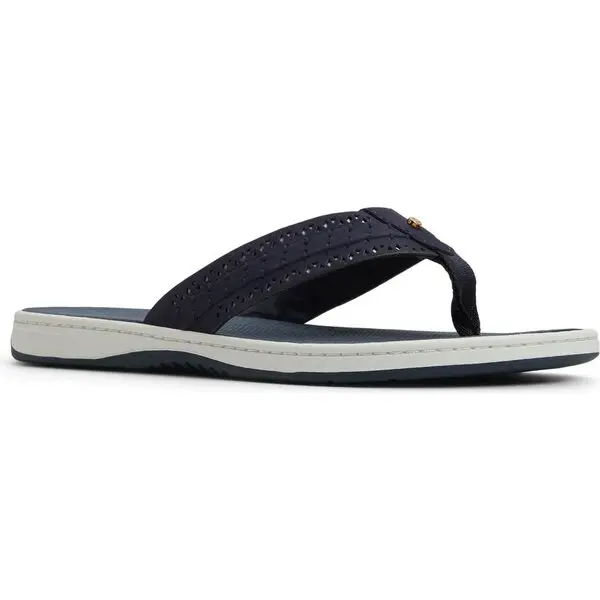 Sperry Seafish 3 Perforated Flip Flop - Navy