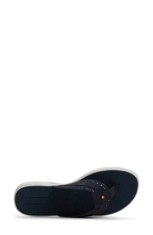 Sperry Seafish 3 Perforated Flip Flop - Navy