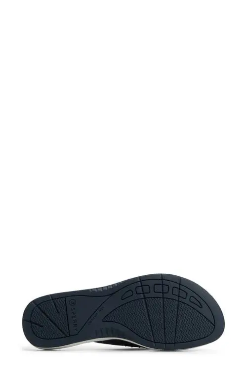 Sperry Seafish 3 Perforated Flip Flop - Navy