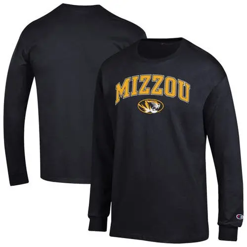 Champion Missouri Tigers Arch Over Logo Long Sleeve T-shirt - Black