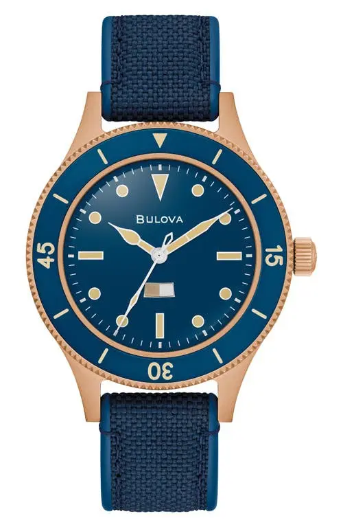 Bulova Archive Series Mil-ships Bronze Strap Watch - Bronze-tone