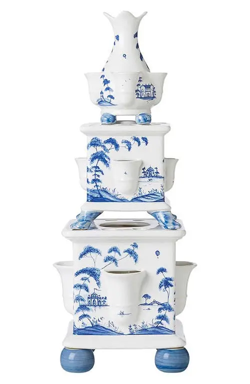 JULISKA Country Estate 11" Tulipiere Tower - Delft Blue
