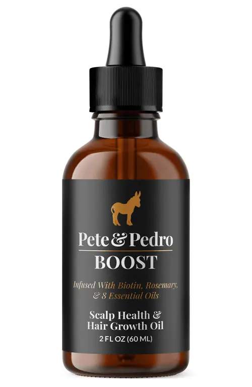 PETE & PEDRO Boost Hair & Beard Growth Strengthening Serum With Biotin & Rosemary - Brown