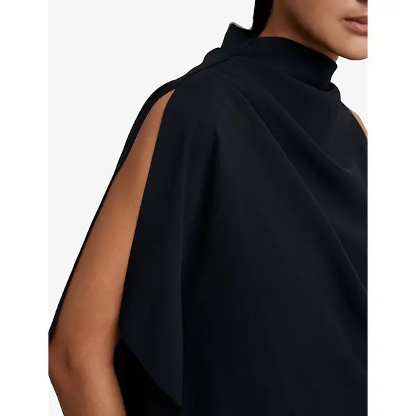 REISS Elle One-shoulder Draped Top