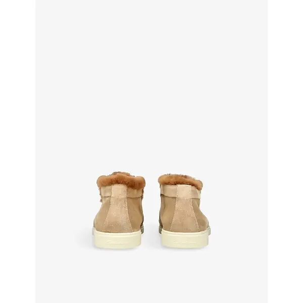 Santoni Fortune Suede Ankle Boots - Camel