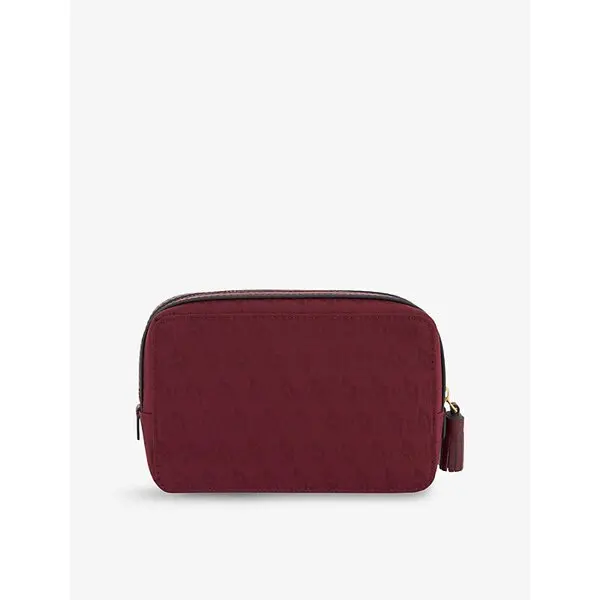 ANYA HINDMARCH Leather And Woven Pouch
