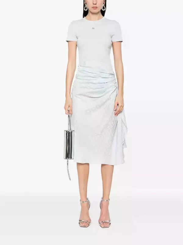 Givenchy Bi-material Draped Midi Dress