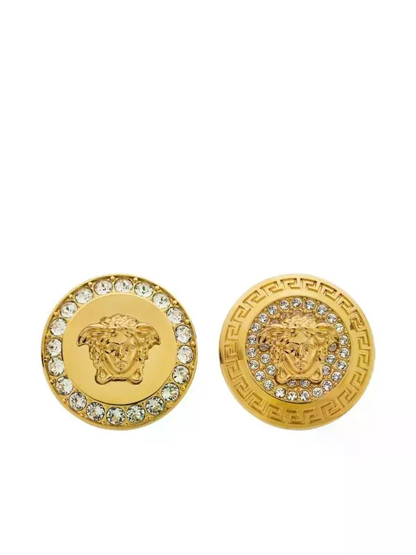 Versace Medusa-head Stud Earrings - Gold