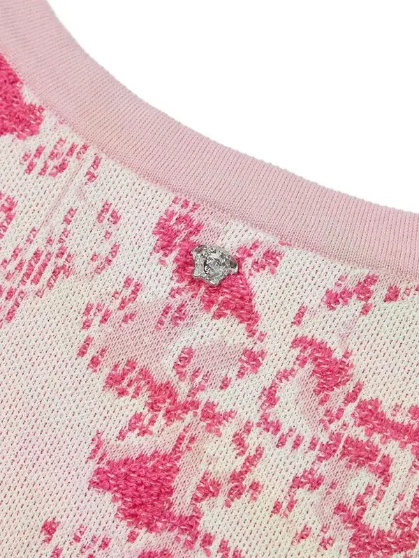 Versace Underwater Barocco Printed Dress - Pink