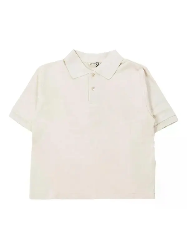 Auralee Cotton Polo Top - White