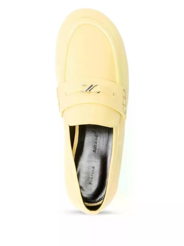 Proenza Schouler Monogram Leather Loafers