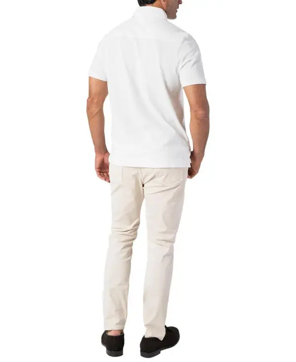 Robert Talbott Walker Short Sleeve Polo Shirt - White