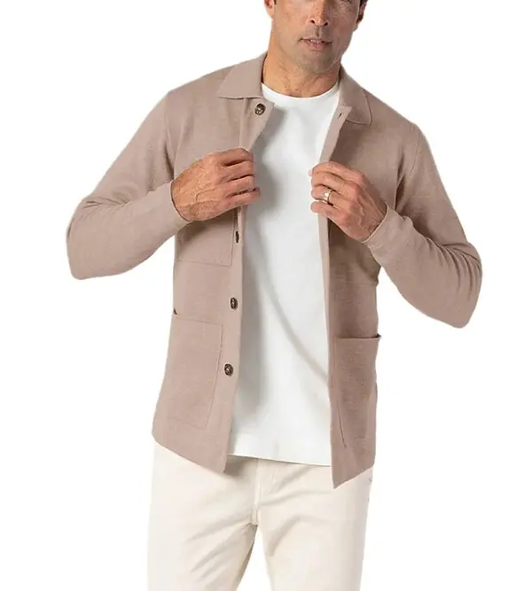 Robert Talbott Landon Sweater Jacket - Sand