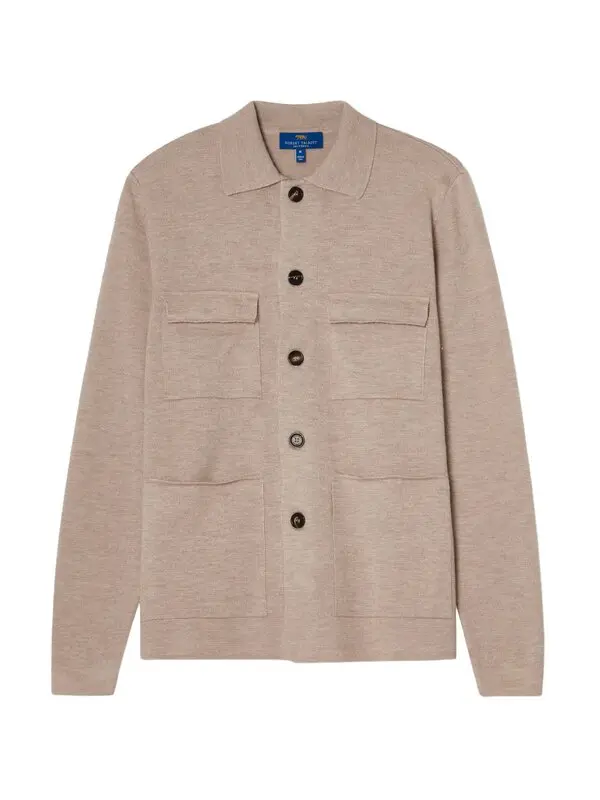 Robert Talbott Landon Sweater Jacket - Sand