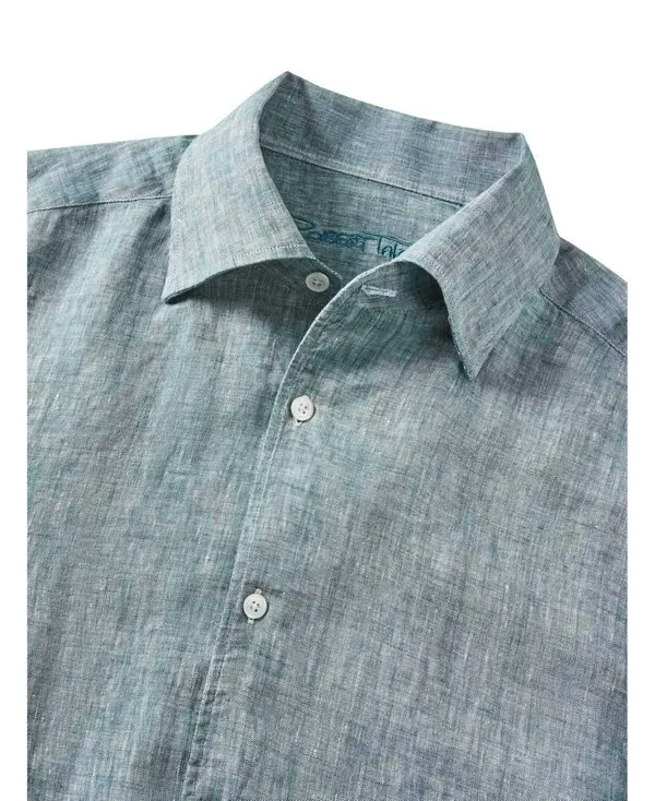 Robert Talbott Morgan Linen Shirt - Green
