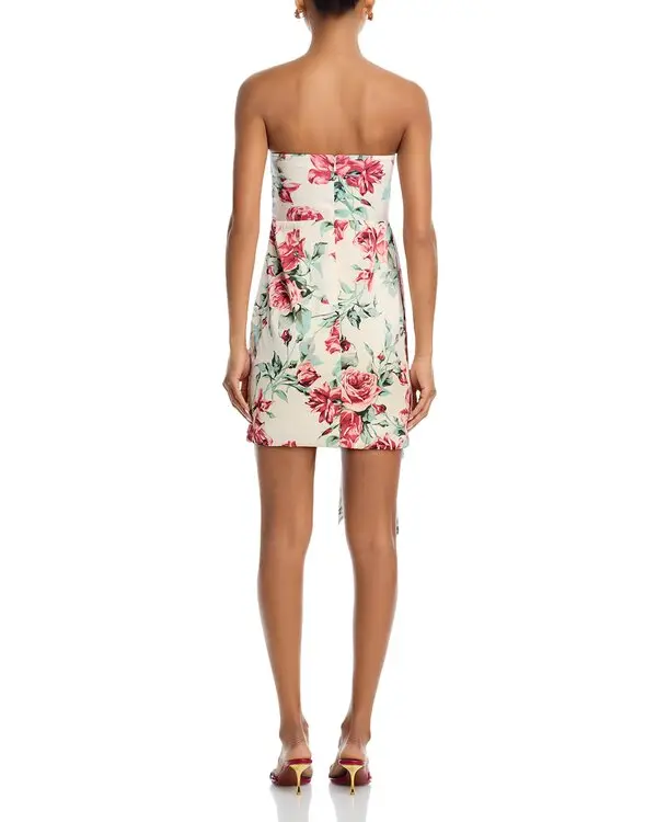 Aqua Strapless Mini Dress