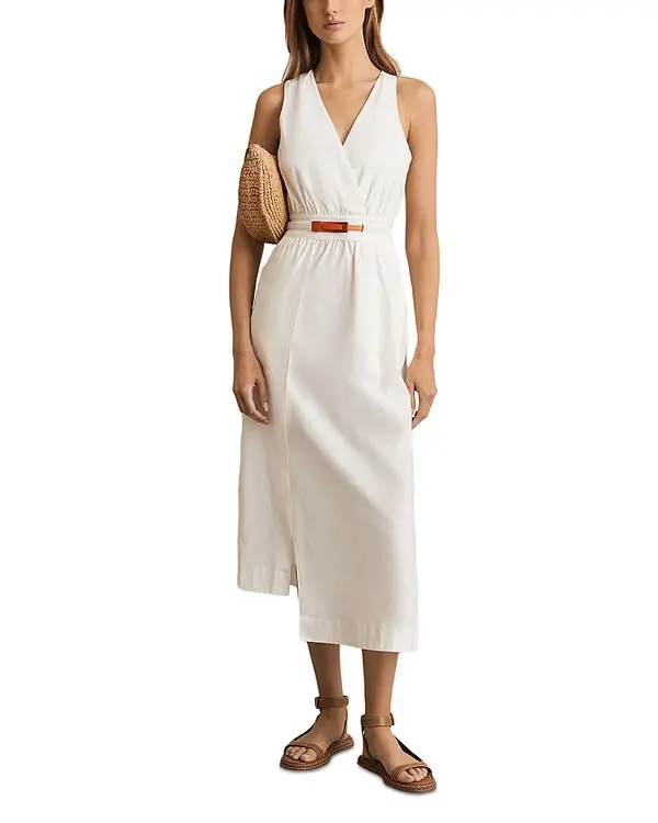 REISS Brianne Belted Dress
