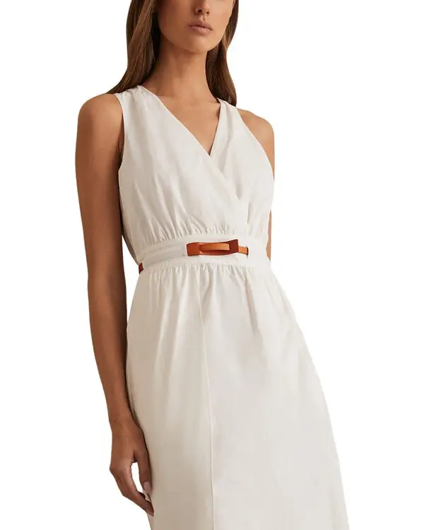 REISS Brianne Belted Dress