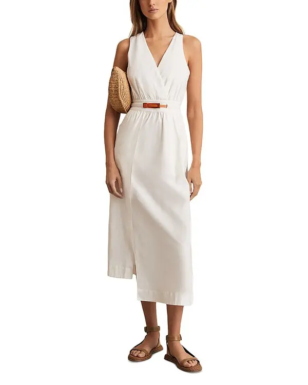 REISS Petite Brianne Belted Dress
