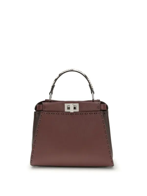 Fendi Mini Peekaboo Shoulder Bag - Brown
