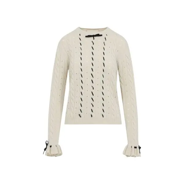 Valentino Garavani Virgin Wool Sweater - Beige