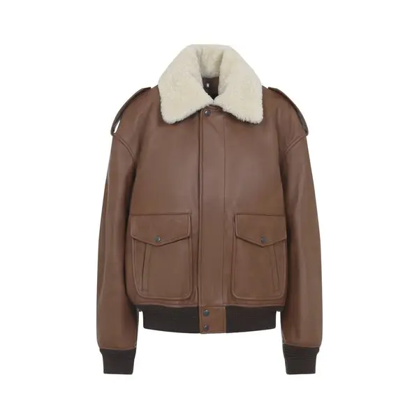Saint Laurent Wool Jacket - Brown
